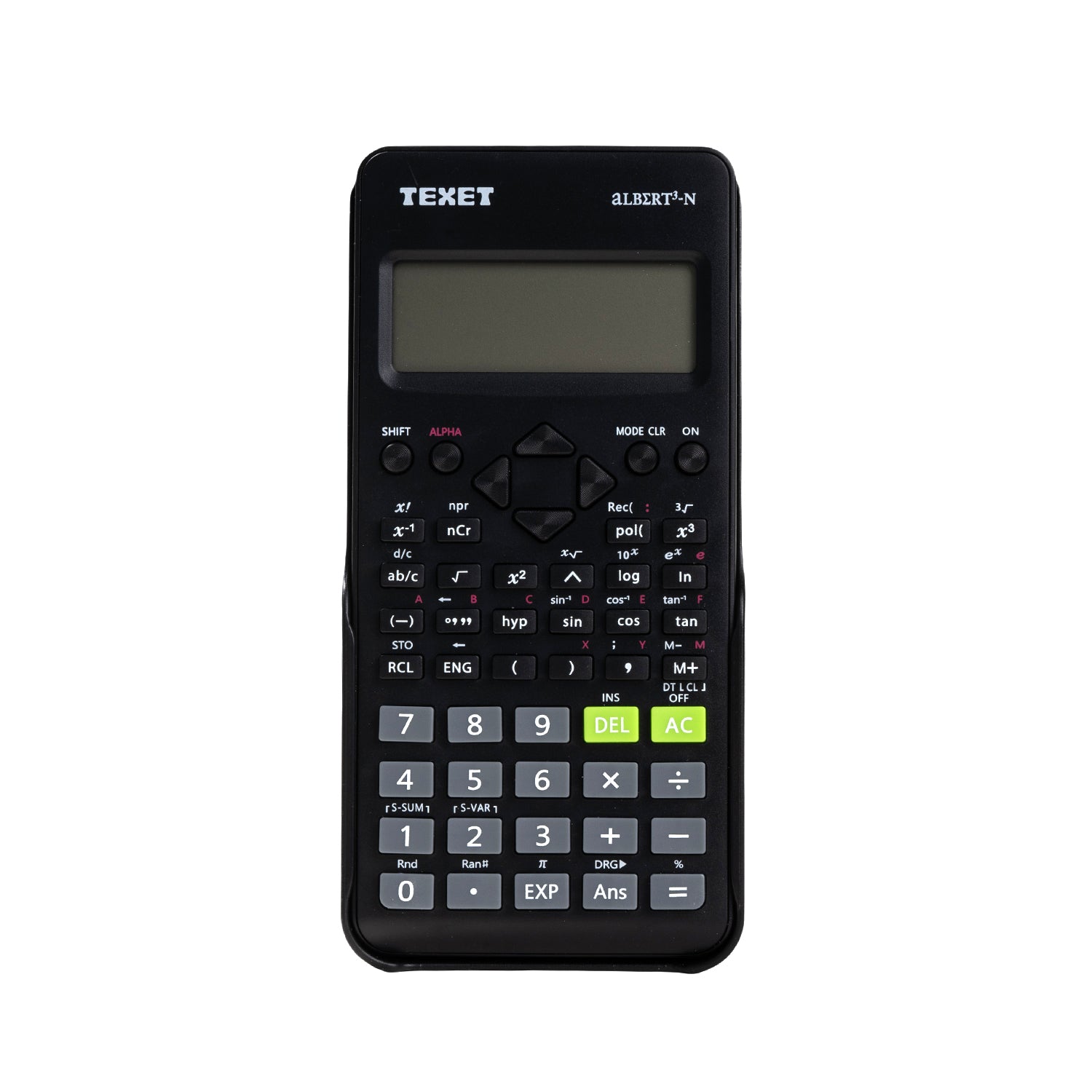 ALBERT3-N Scientific Calculator 10 Digit, 2 Lines Display – www.texet.com
