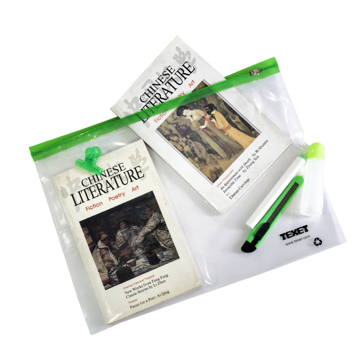 A4+ Green Zipped Wallet, Pack of 25 – www.texet.com