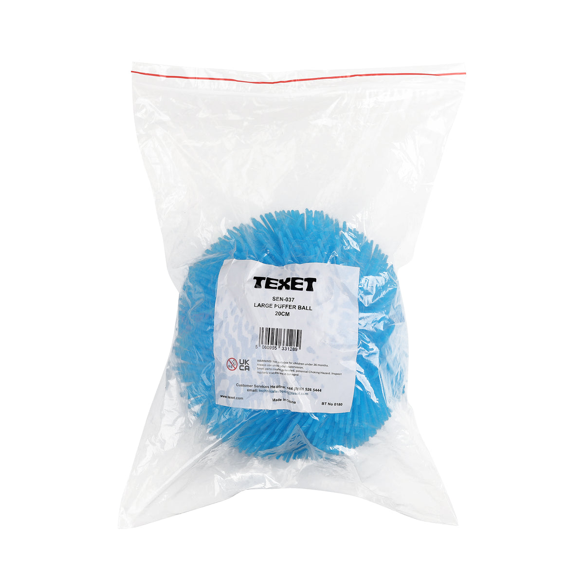 20cm Large Puffer Ball – Soft Sensory Stress Relief Toy – www.texet.com