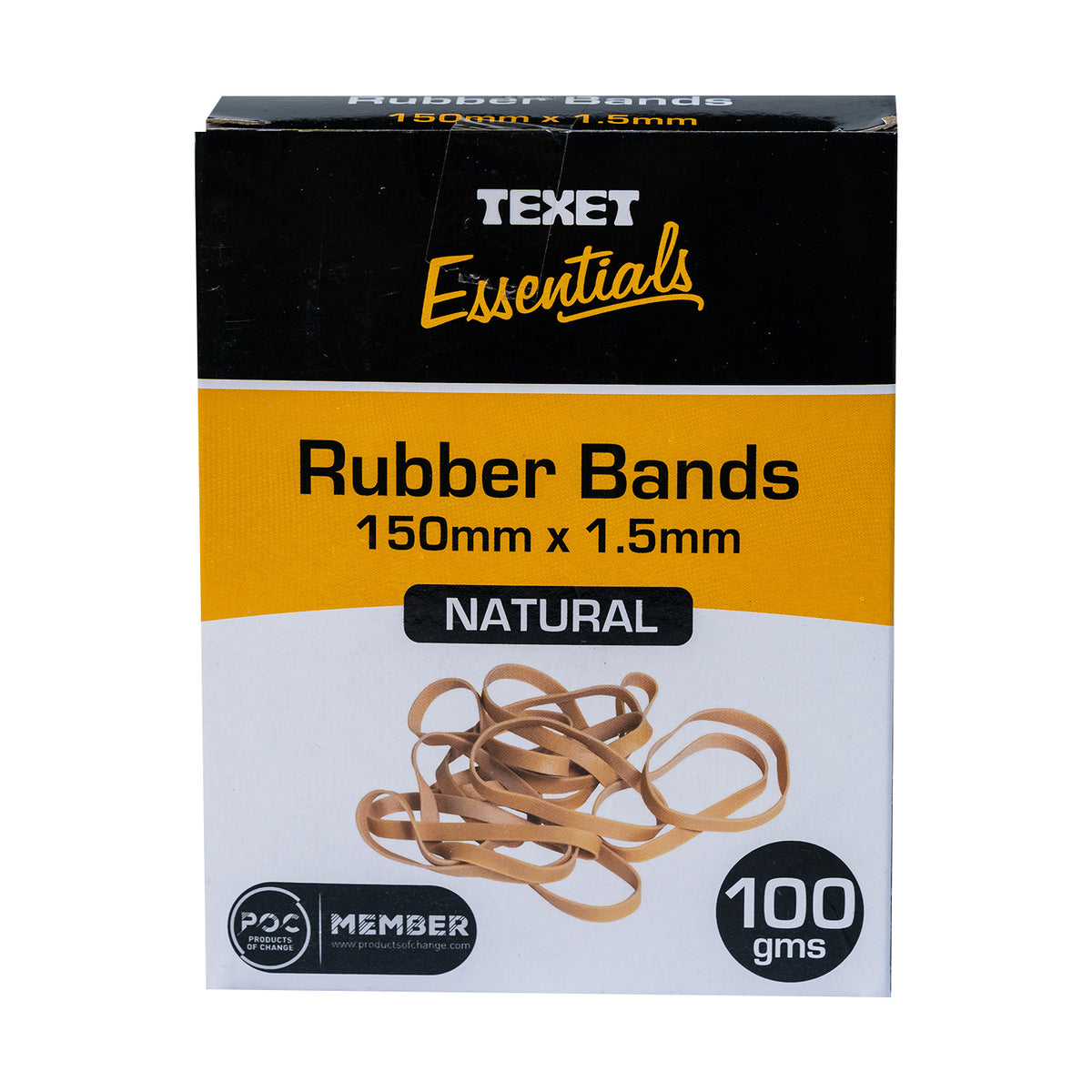 Rubber Bands 100g 150x1.5mm Natural – www.texet.com